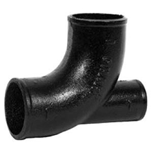 Northeastern | 4" No Hub Cast Iron Low Heel Inlet Reducing 90 Degree Bend
